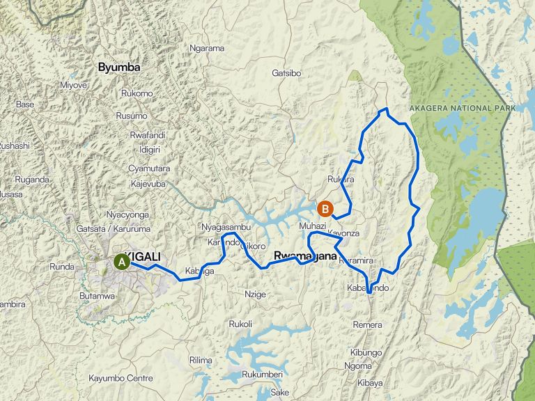 Day 1: Kigali to Akagera Park | bike Tour | Komoot